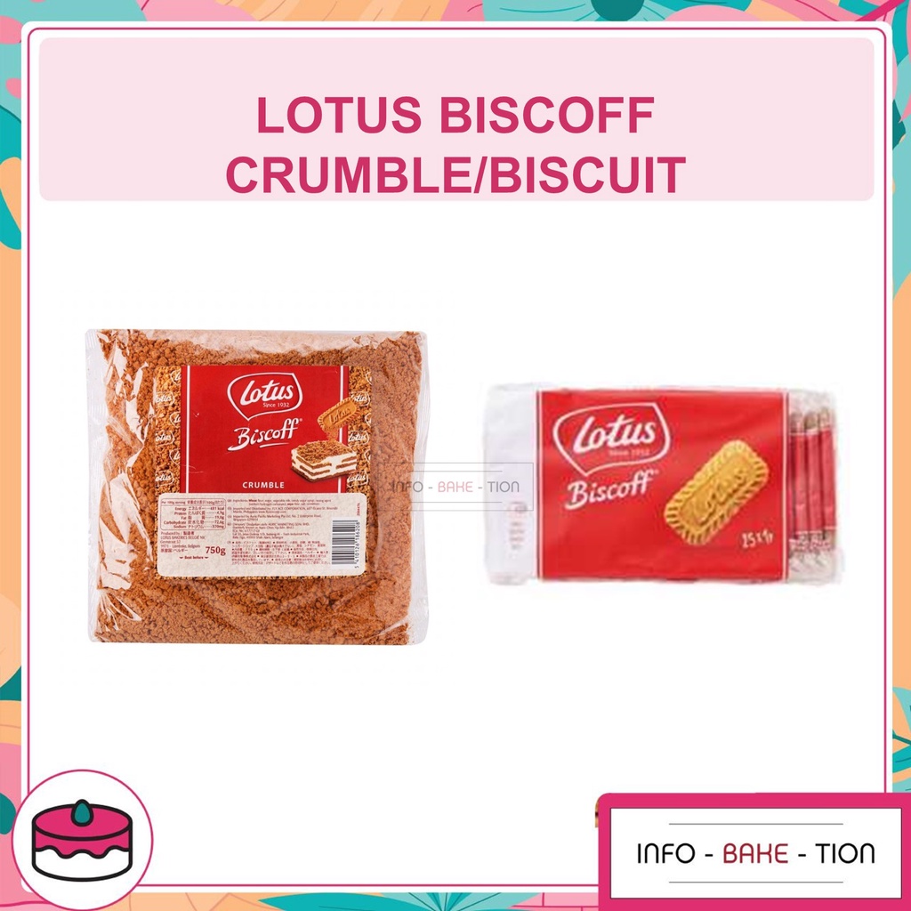 Lotus Biscoff Crumble 750G / Biscoff Ori Caramelised 156G (25 pcs ...