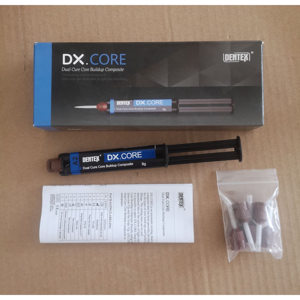 DENTEX DX.CORE Dual Cure Core Buildup Composite 8g dental material | Shopee Malaysia