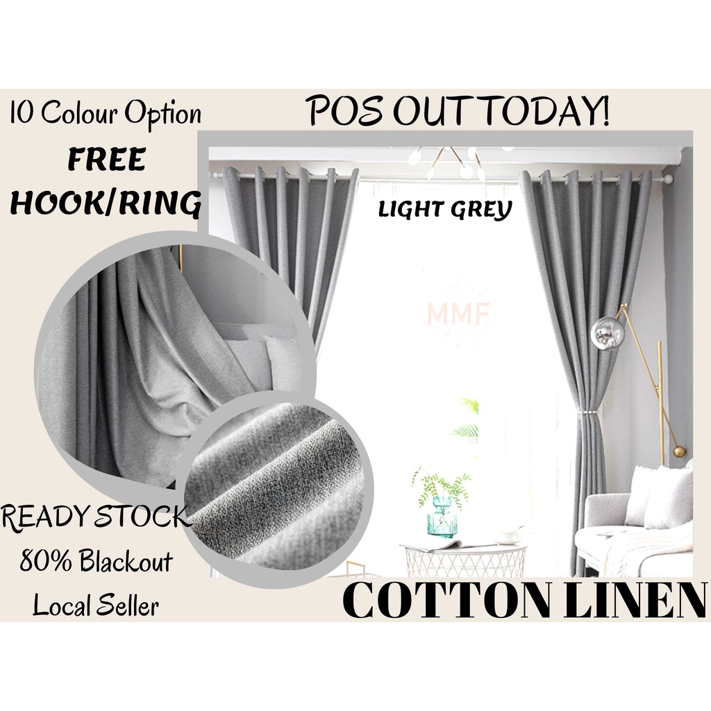 Ramadan & Raya 2023 | Langsir Curtain 80% Blackout Langsir Pintu ...