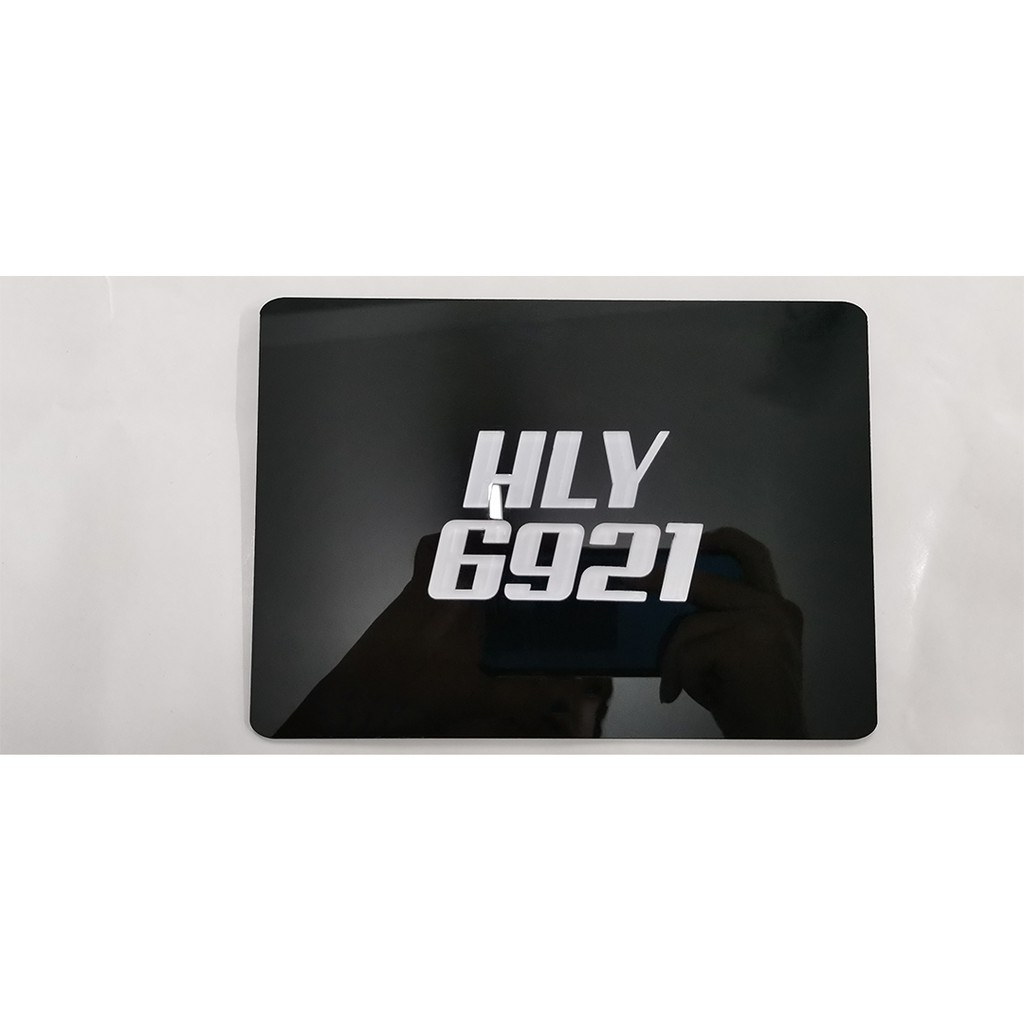 Motor Nombor Plate Acrylic No Plate Putih Timbul (16 Different Design ...