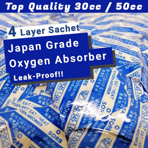 [Japan] [Top Quality] 30cc / 50cc Oxygen Absorber Penyerap Oksigen. 4 ...