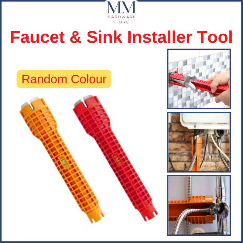 Faucet & Sink Installer Tool Multi function Wrench Spanner Water Tap ...