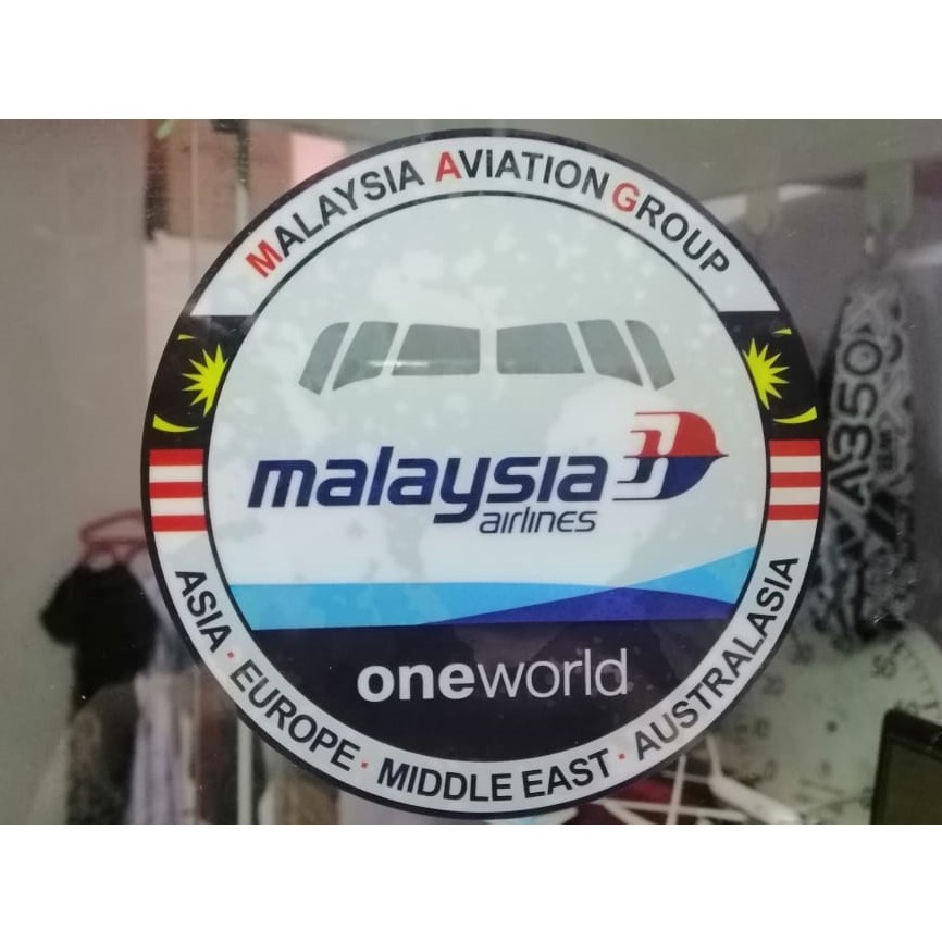 Sticker Roadtax Malaysia OneWolrd Cantik Gebu Kuat Bmw Airlines ...