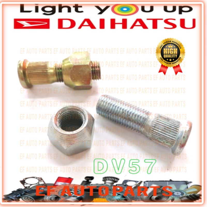 DAIHATSU DELTA DV57 FRONT HUB WHEEL BOLT NUT LEFT RIGHT 1TON LORRY ...