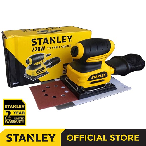 MESIN Stanley STEL401 220W Orbital Sander Or Orbital Sanding Machine ...