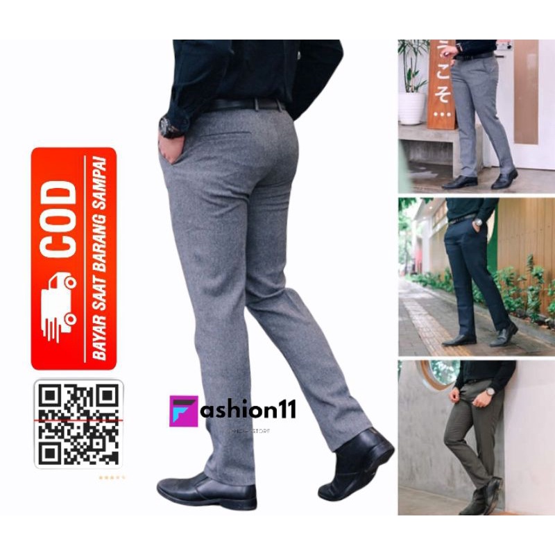 Formal Men Pants Basic Materials Fabric / Work Pants | Shopee Malaysia