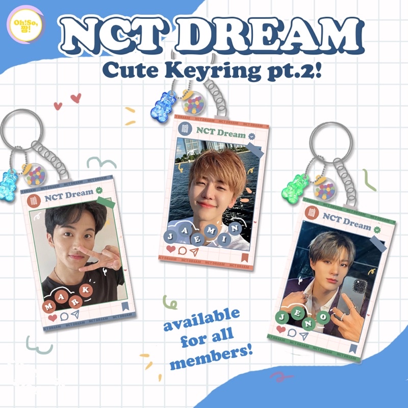 GANTUNGAN Nct DREAM CUTE KEYRING PART 2 KEYCHAIN DREAMIES NCT KEYCHAIN ...