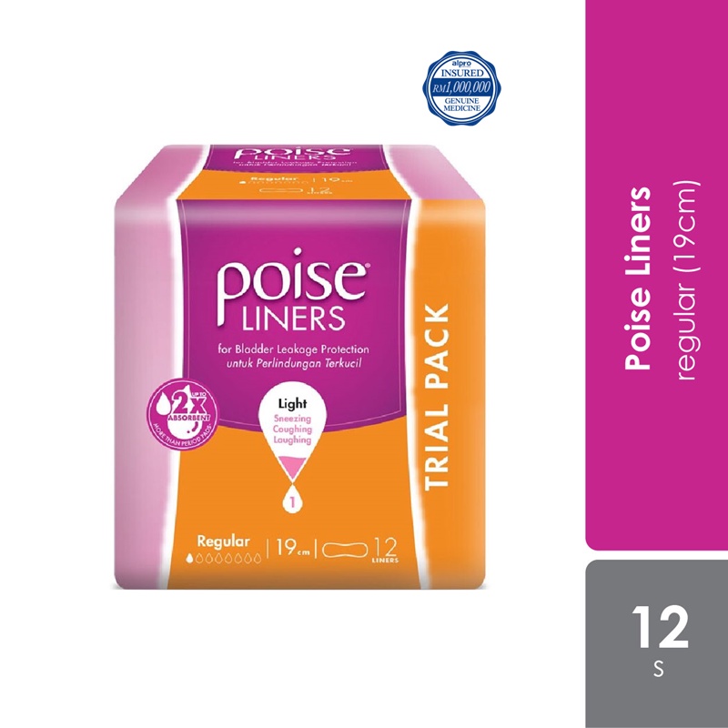 Poise Liners Regular 19cm 12s | Shopee Malaysia