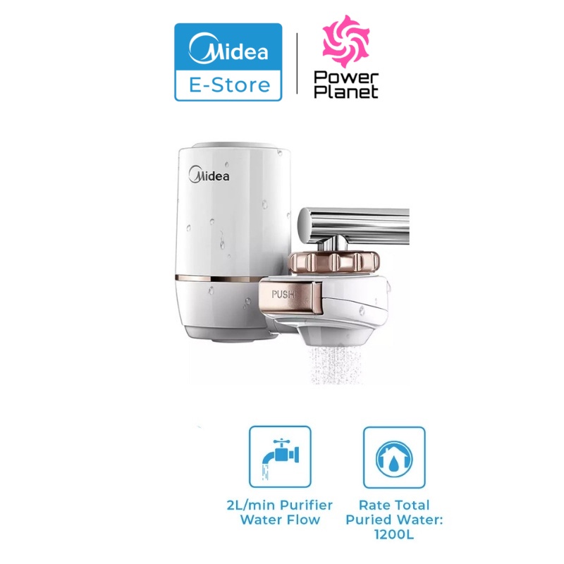 Midea Water Filter / Portable Faucet Water Purifier MC122-2 With 4 ...