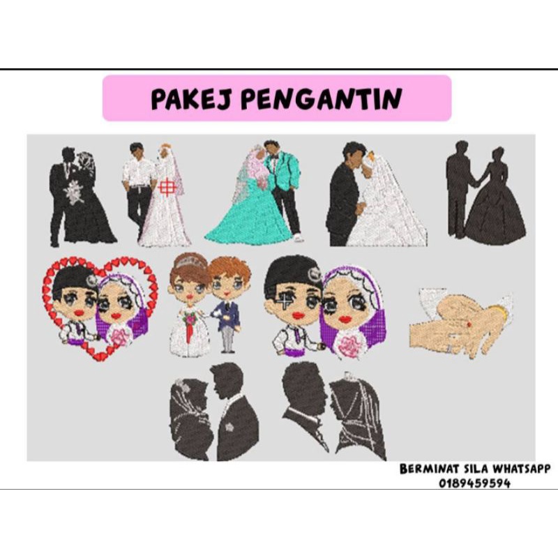 Blok design PAKEJ PENGANTIN | Shopee Malaysia