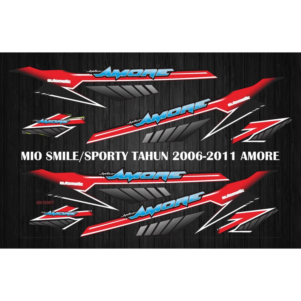 Mio SPORTY/MIO SMILE STRIPING DECAL Sticker 2006-2011 AMORE | Shopee ...