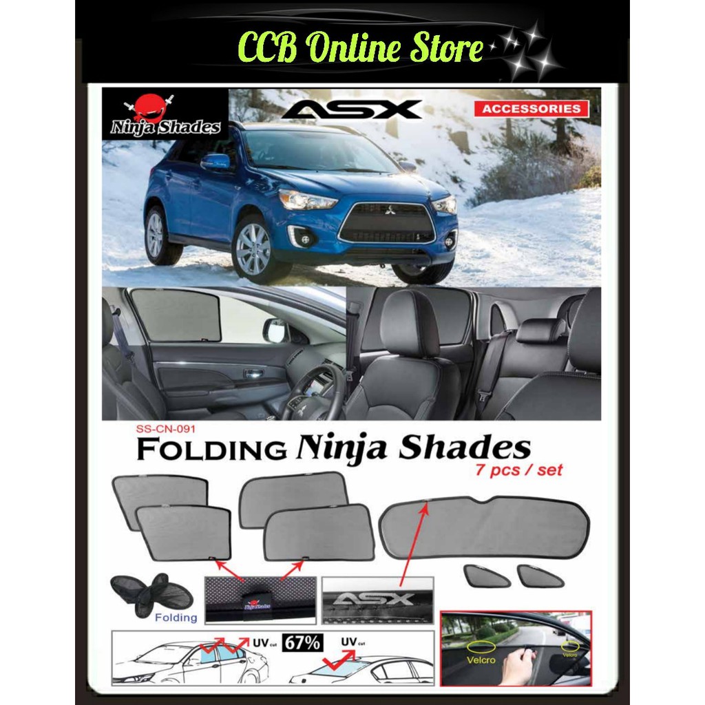 Mitsubishi ASX Magnetic Ninja Sun Shades (7pcs/set) | Shopee Malaysia