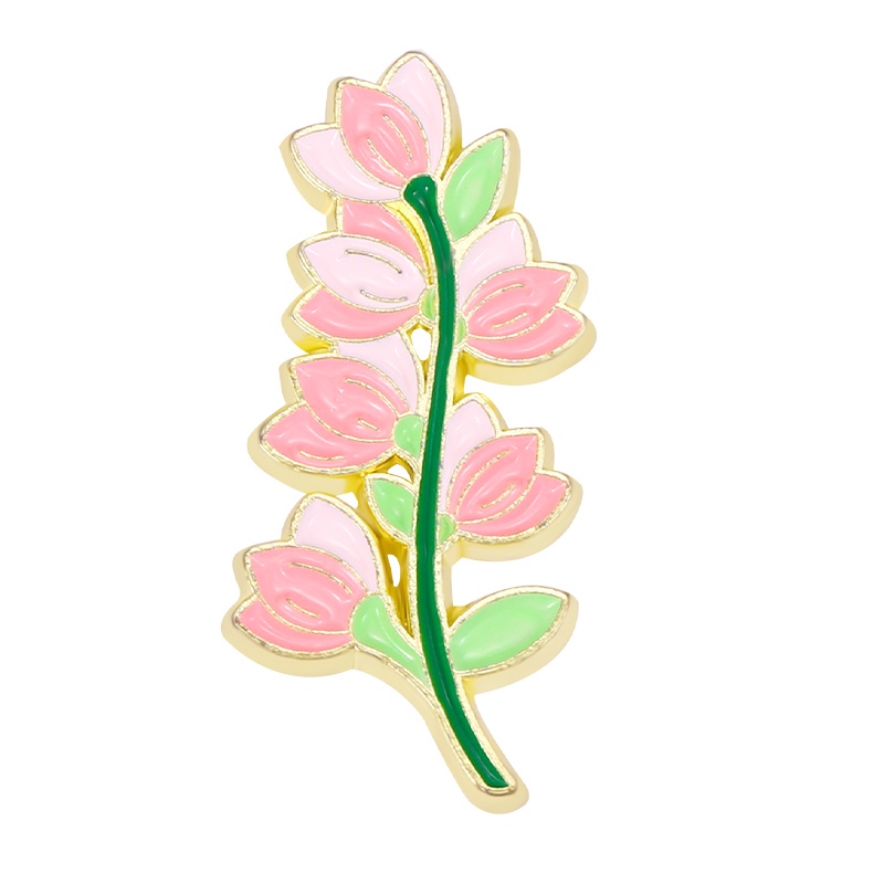 Cute Colorful Flower Plant Enamel Pin Lily Tulip Sunflower Iris Morning ...