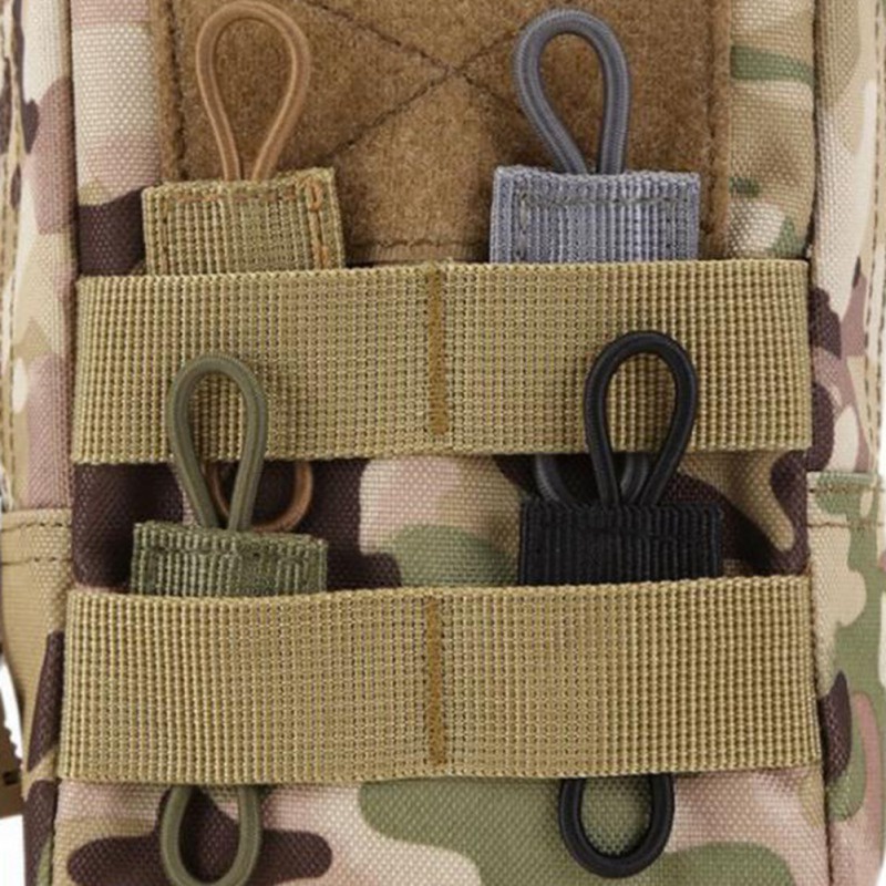 Toot 10pcs Outdoor Tactical Elastic Webbing Loop Molle System Antenna ...