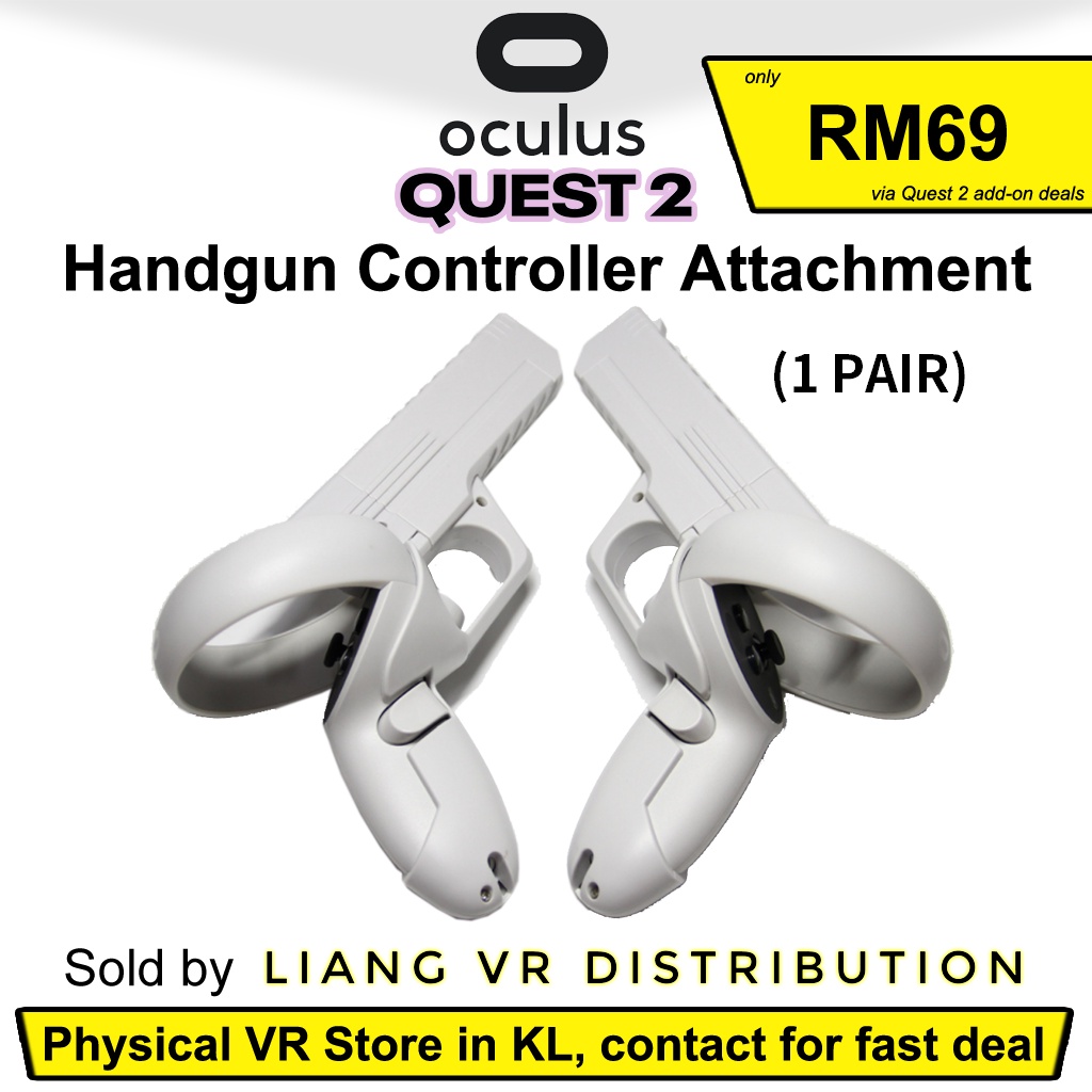 VR Handgun Pistol Attachment Accessory for Meta Quest 2 VR | Shopee ...