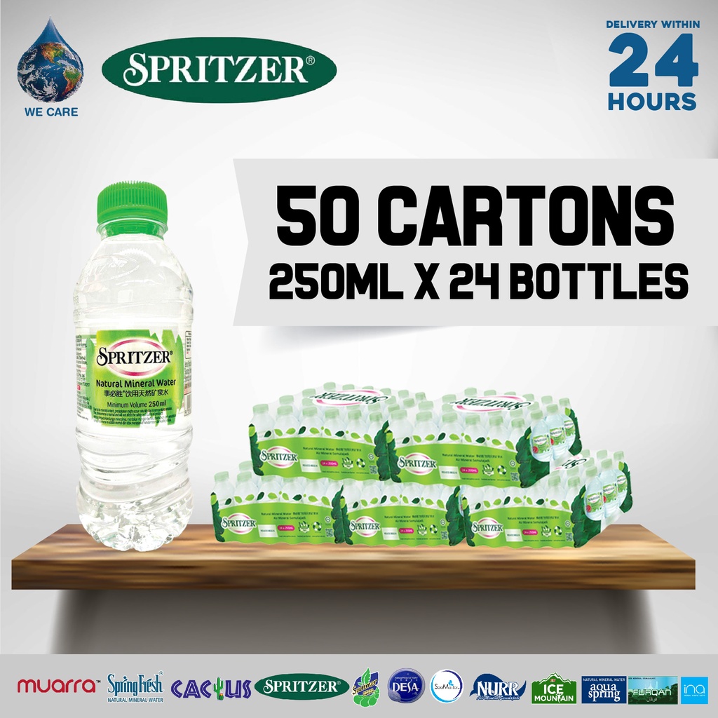 SPRITZER Mineral Water (250ml x 24 Bottles x 50 Cartons) | Shopee Malaysia