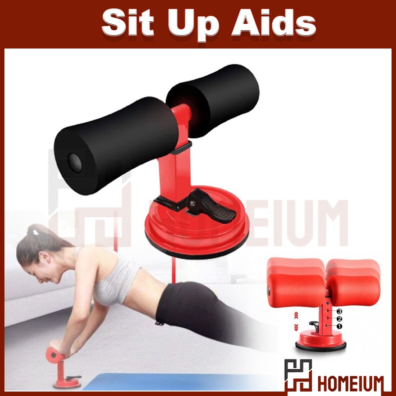 Self-Suction Sit Up Aids T Bar Ads Training Gym Exercise Fitness ...