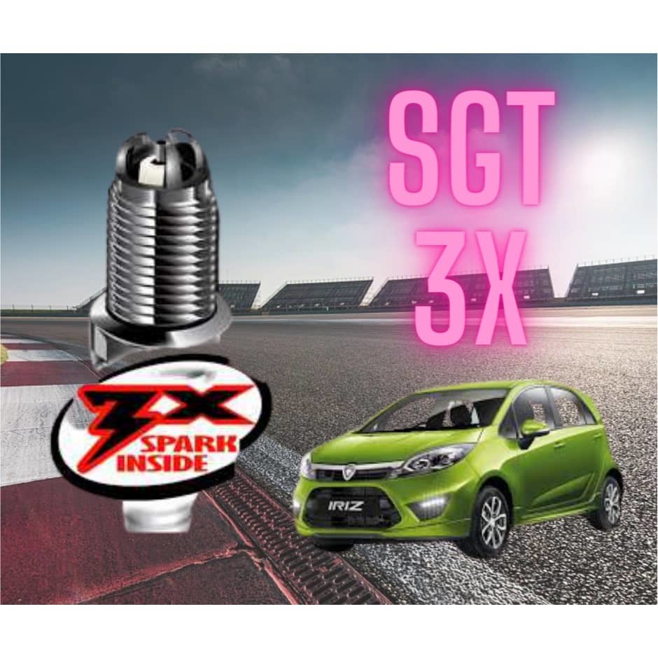 SGT 3X Spark Plug LKAR6CX-M7X Proton Iriz 2014-2019 | Shopee Malaysia