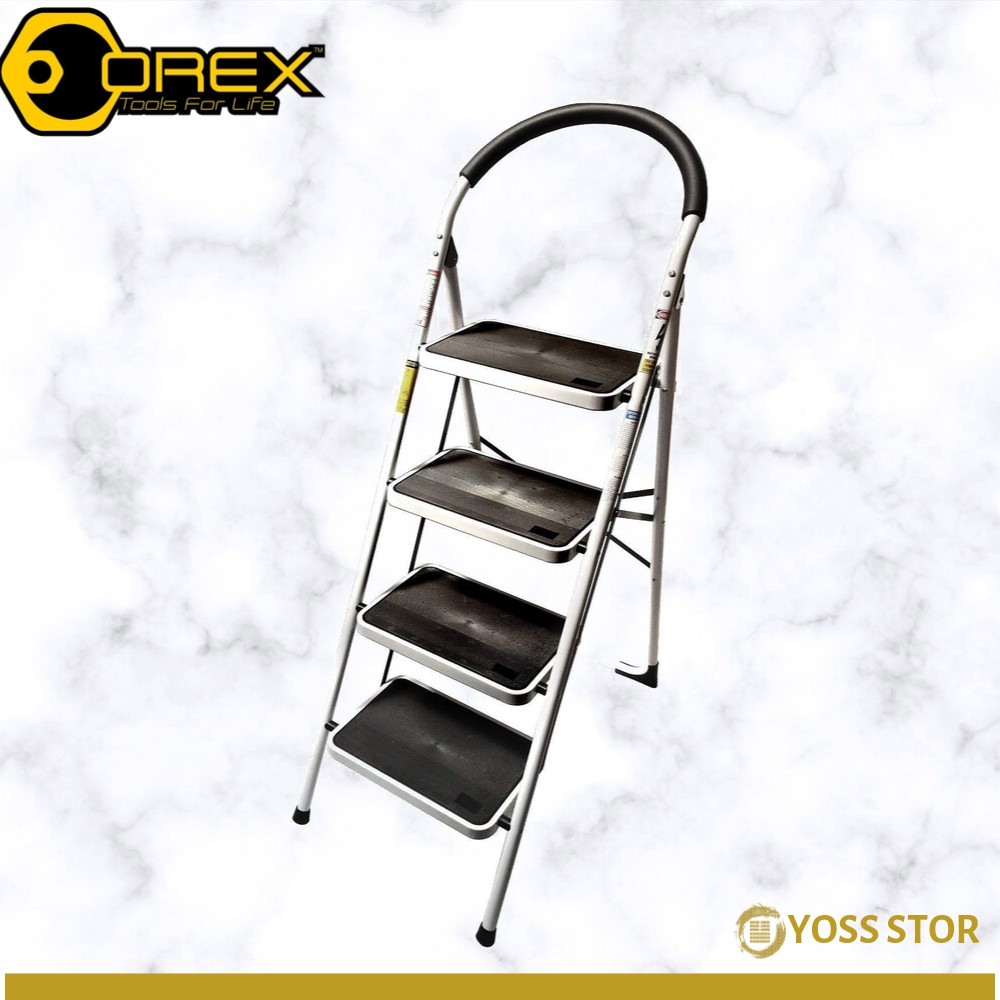 YOSS Orex 4 Steps Household Steel Ladder with Handle Grip | Shopee Malaysia