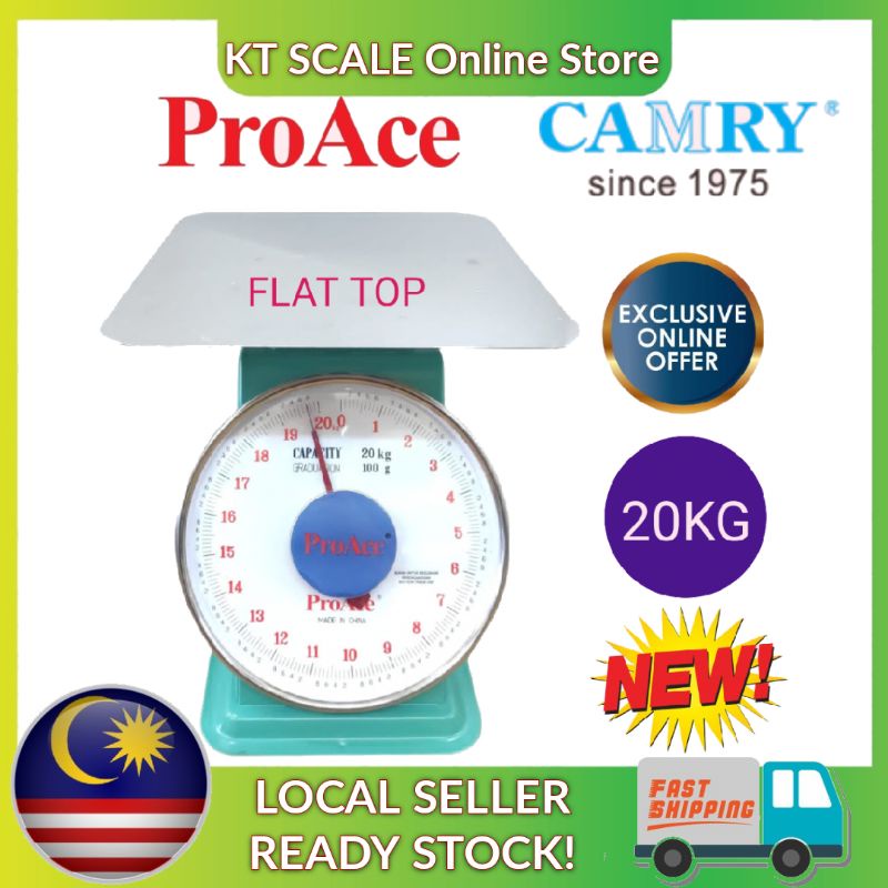 20KG CAMRY PROACE SPRING SCALE FLAT PLATE | Shopee Malaysia