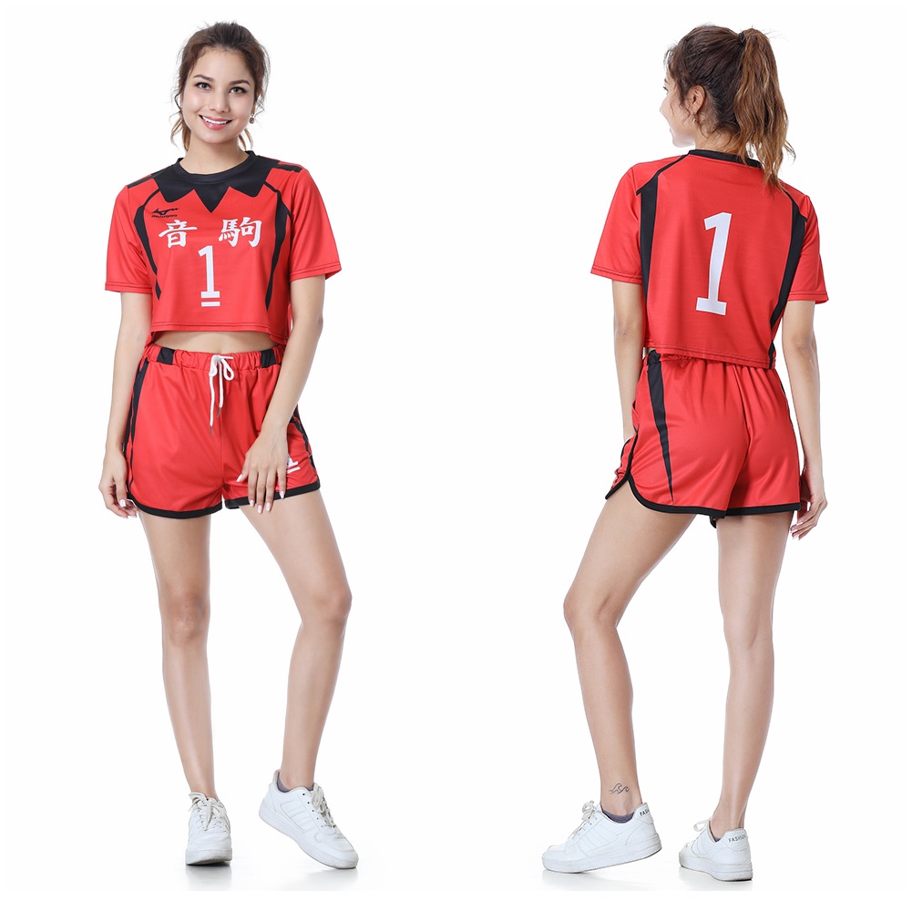 Nekoma Karasuno School Tops Shorts Outfits Costume Cosplay Kozume Kenma ...
