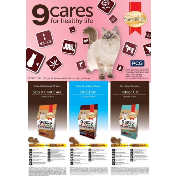 SmartHeart Gold Premium Cat Food 1KG | Shopee Malaysia