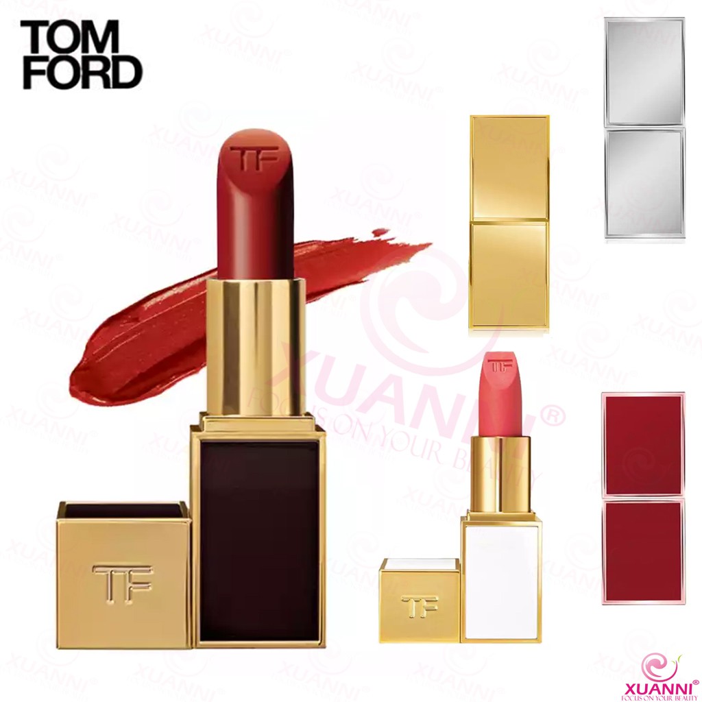 Original import TOM FORD lipstick TF lipstick black tube Silver tube ...