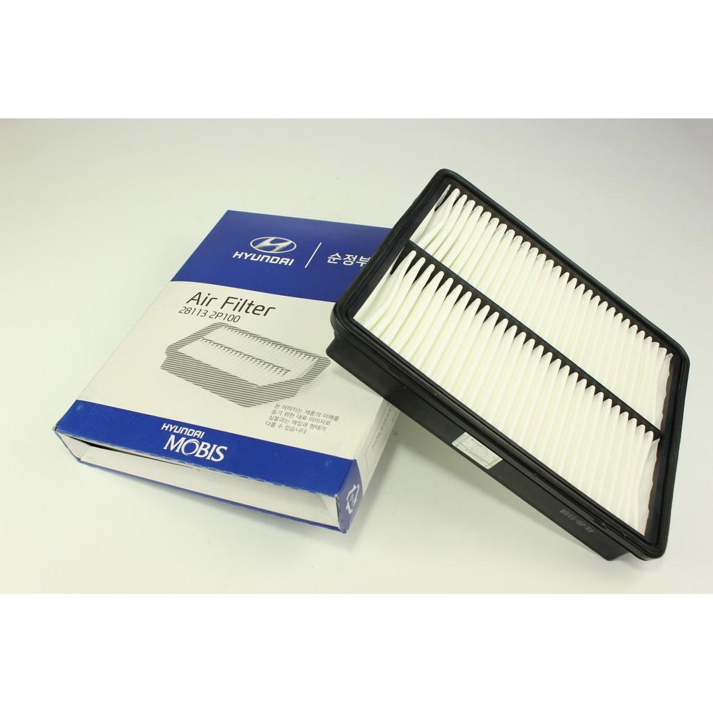 AIR CLEANER FILTER / AIR FILTER (100% ORIGINAL/PARTSMALL) HYUNDAI SANTA ...