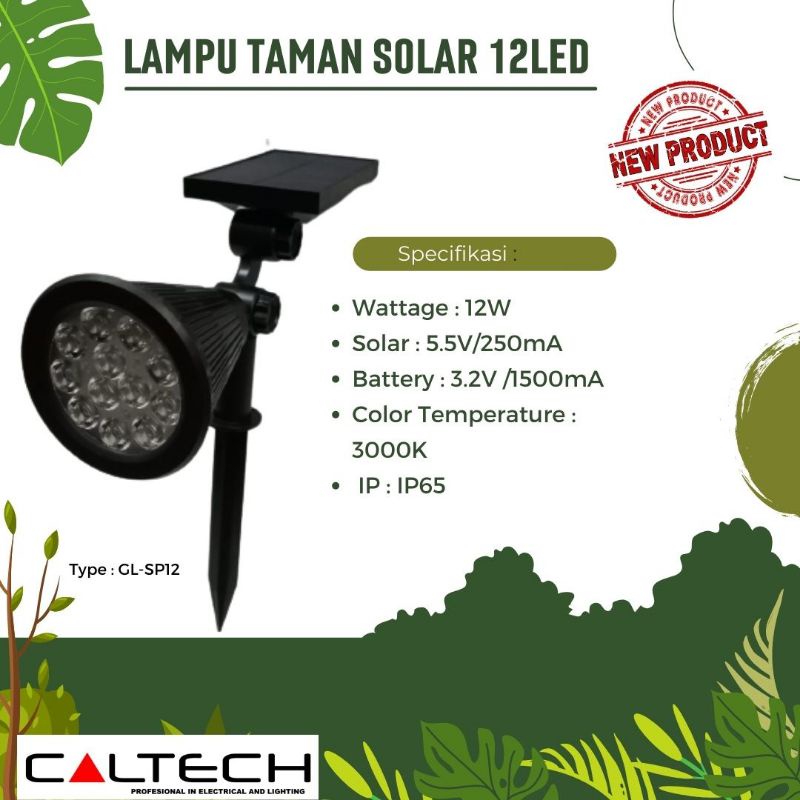 Caltech Spike Light NT-SP12 LED Solar Garden Lamp | Shopee Malaysia