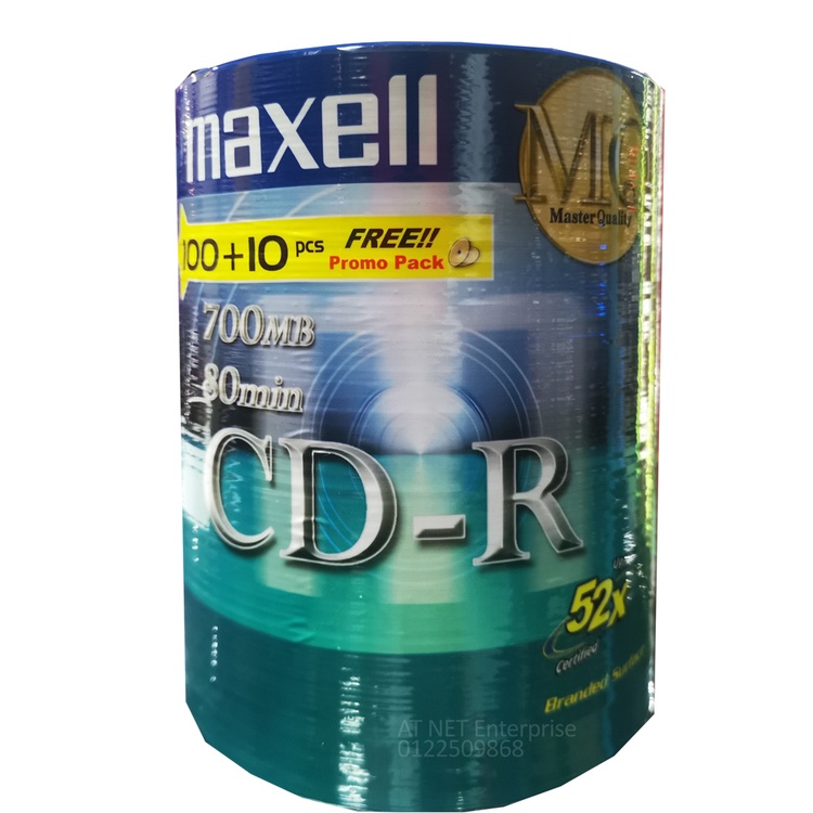 MAXELL CD-R CDR BULK 50PCS PROMO PACK 100PCS SPINDLE MEDIA 700MB 80MIN PACK | Shopee Malaysia