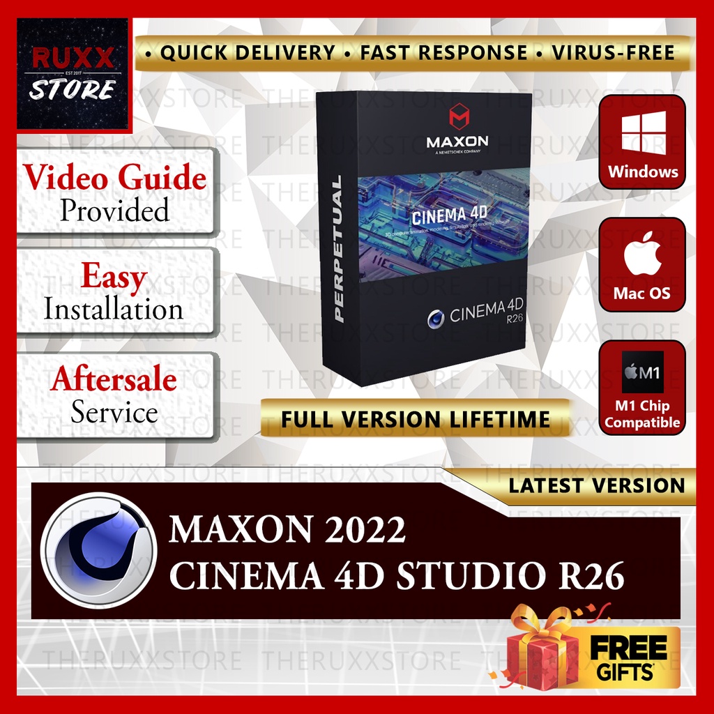 [Windows/Mac] Maxon CINEMA 4D Studio R26 | R25 Full Version Lifetime ...