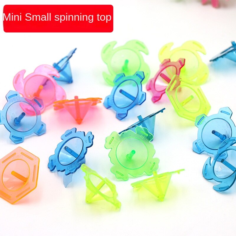 Plastic Children's Toy Hand Twist Plastic Small Spinning Top Plastic ...