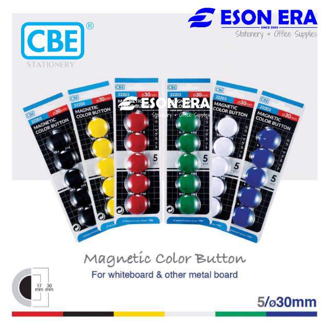 CBE Magnetic Button 15mm / 20mm / 30mm / 40mm Magnet Bulat Circle ...