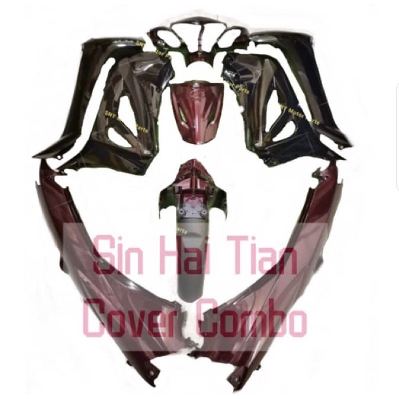 Modenas CT100/CT110 Cover Sets Complete Sets (MSEKI)Yellow Green Red ...