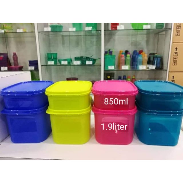[TUPPERWARE] Modular Mates Mini Rectangular 850ml 1.9L Bekas Container ...