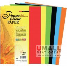 UNI POPSET COLOUR PAPER 140G A4-24'S MIX (S99) | Shopee Malaysia