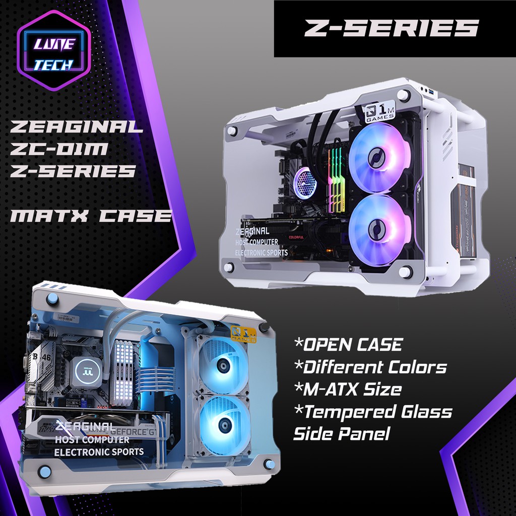 [PC CASE/ DESKTOP PC CASE] Zeaginal ZC-01M Z-Series MATX CASE | Shopee ...