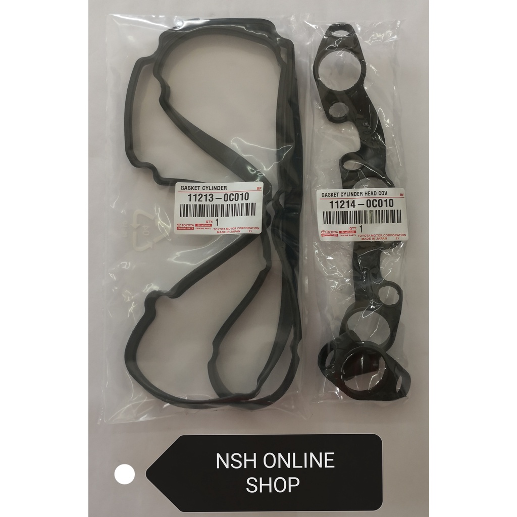 Valve Cover Gasket with Plug Seal (OEM) for Toyota Innova TGN40 2.0 ...