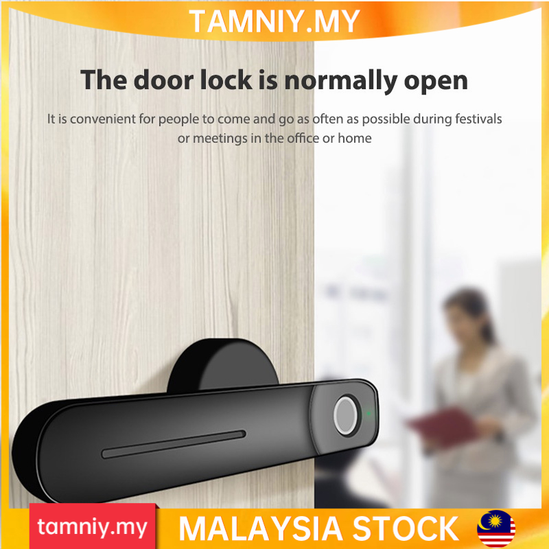 【Malaysia stock】Fingerprint Smart Door Lock Security Electronic Door ...