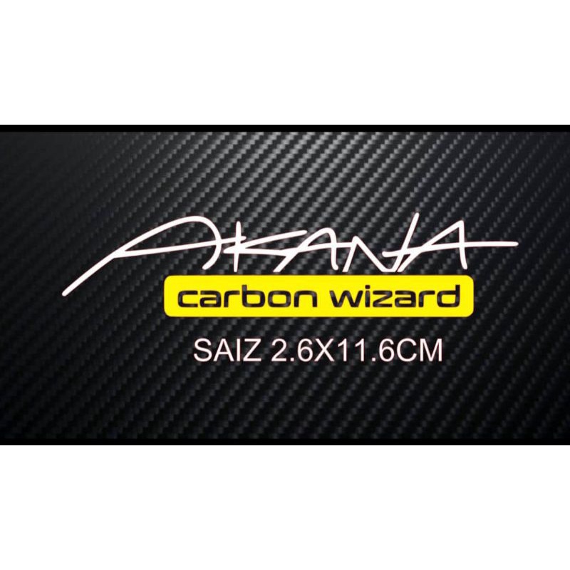 🔥 Sticker Custom AKANA CARBON WIZARD🔥 | Shopee Malaysia