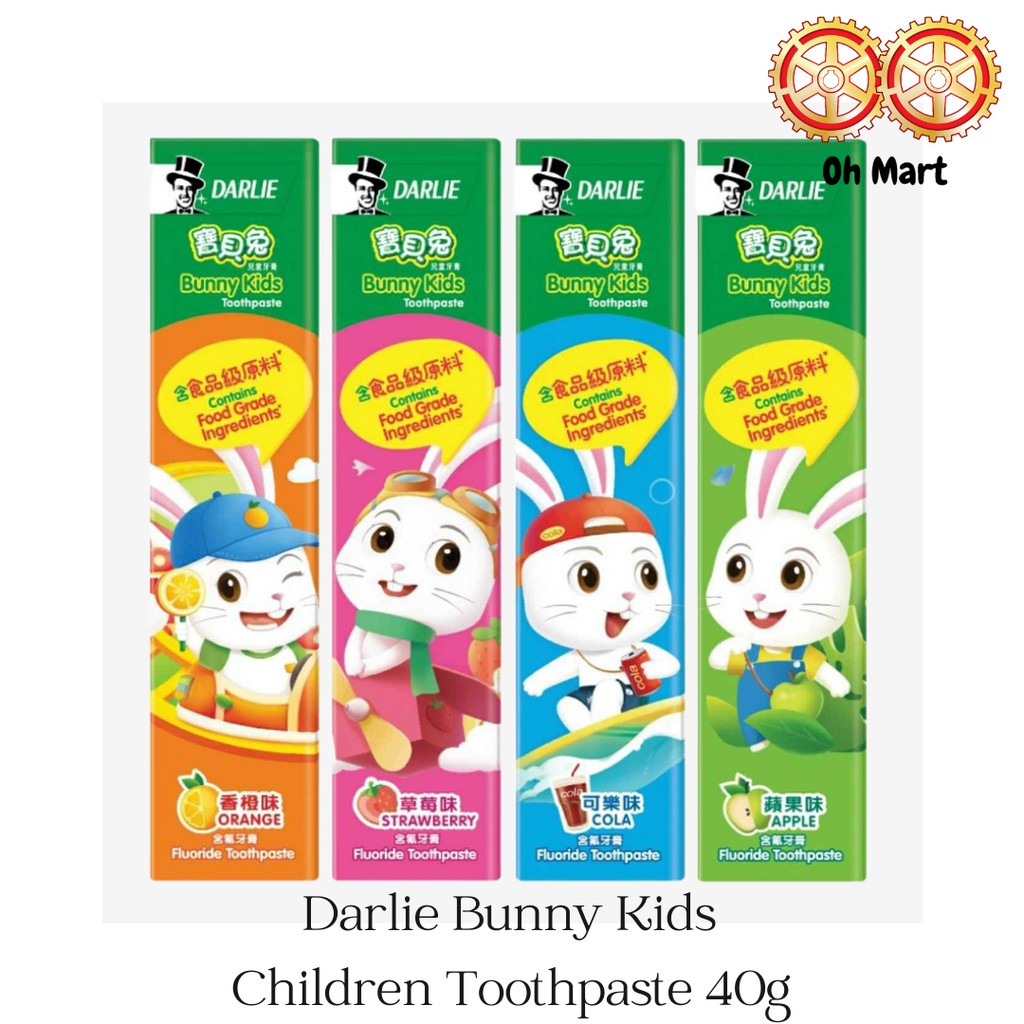 Darlie Bunny Kids Children Toothpaste/Value Pack 40g/2X40g | Shopee ...