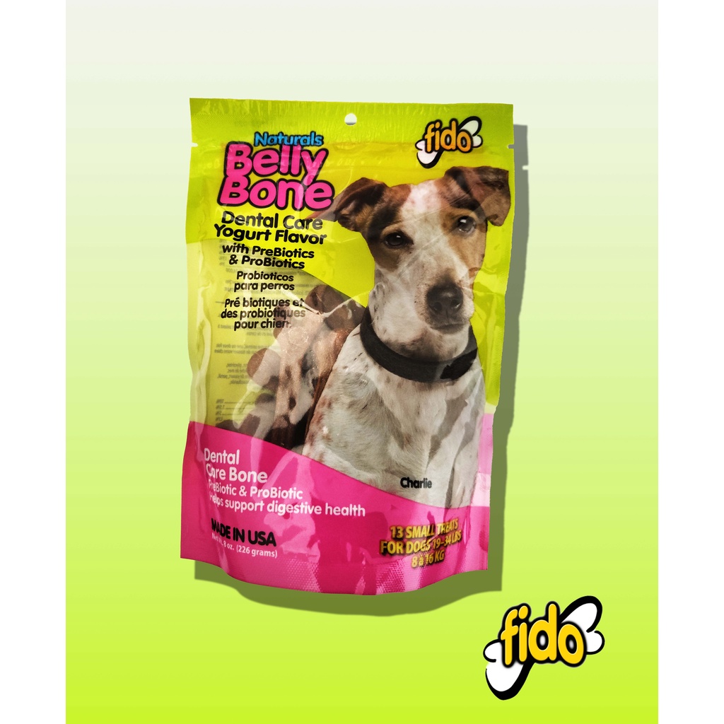 Fido Naturals Belly Bone Yogurt Flavoured Dental Bone | Shopee Malaysia