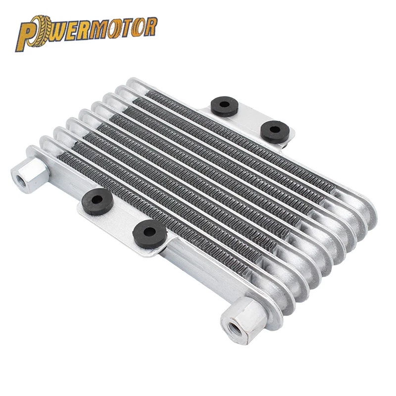 Aluminum Motorcycle Engine Oil Cooler Oil Radiator 125ml Cooling ...