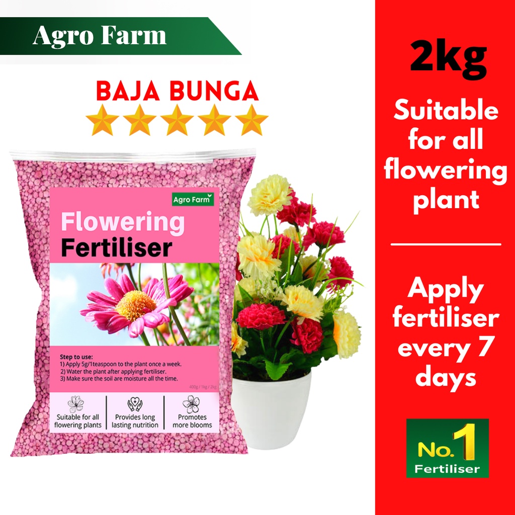 Agro Farm Flowering Fertiliser / Fertilizer / Baja Bunga / Baja Paksa ...