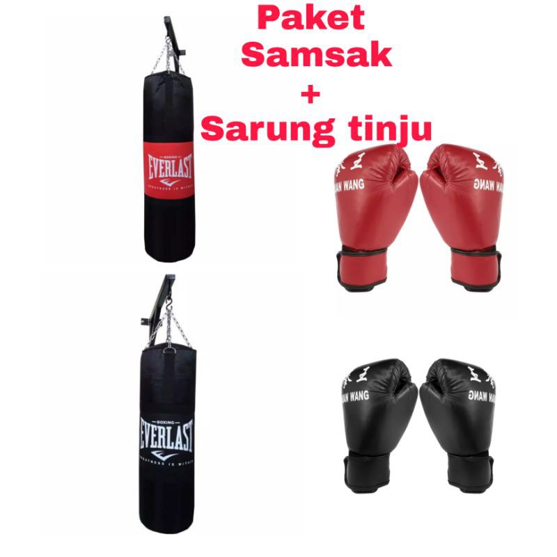 Samsak PACKAGE Plus Boxing Gloves - Muaythai MMA Boxing Hanging Samsak ...