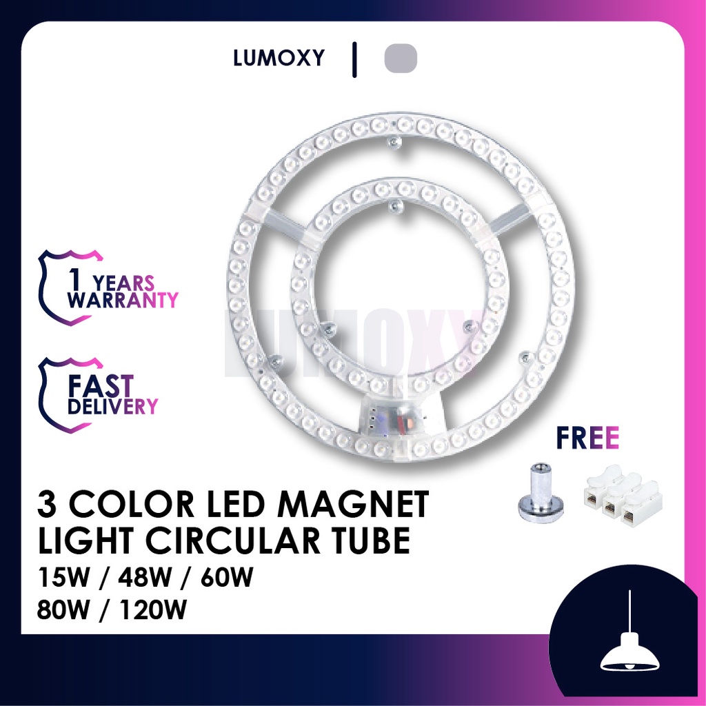 LMY_ LED 3 Colors Magnet Light 15W-120W Module Circular Ring Down ...
