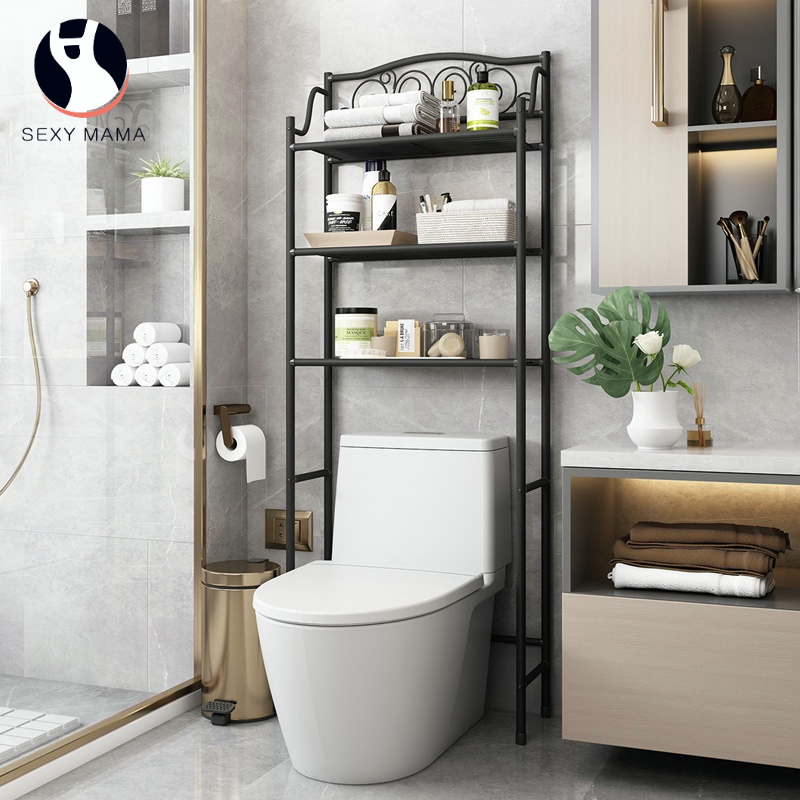 JS Toilet Rack Bathroom Rak Tandas Toilet Rack Toilet Organizer Toilet ...