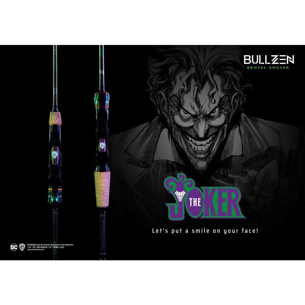 BULLZEN JOKER FISHING ROD DC Comics Limited Edition The Joker Jigging ...