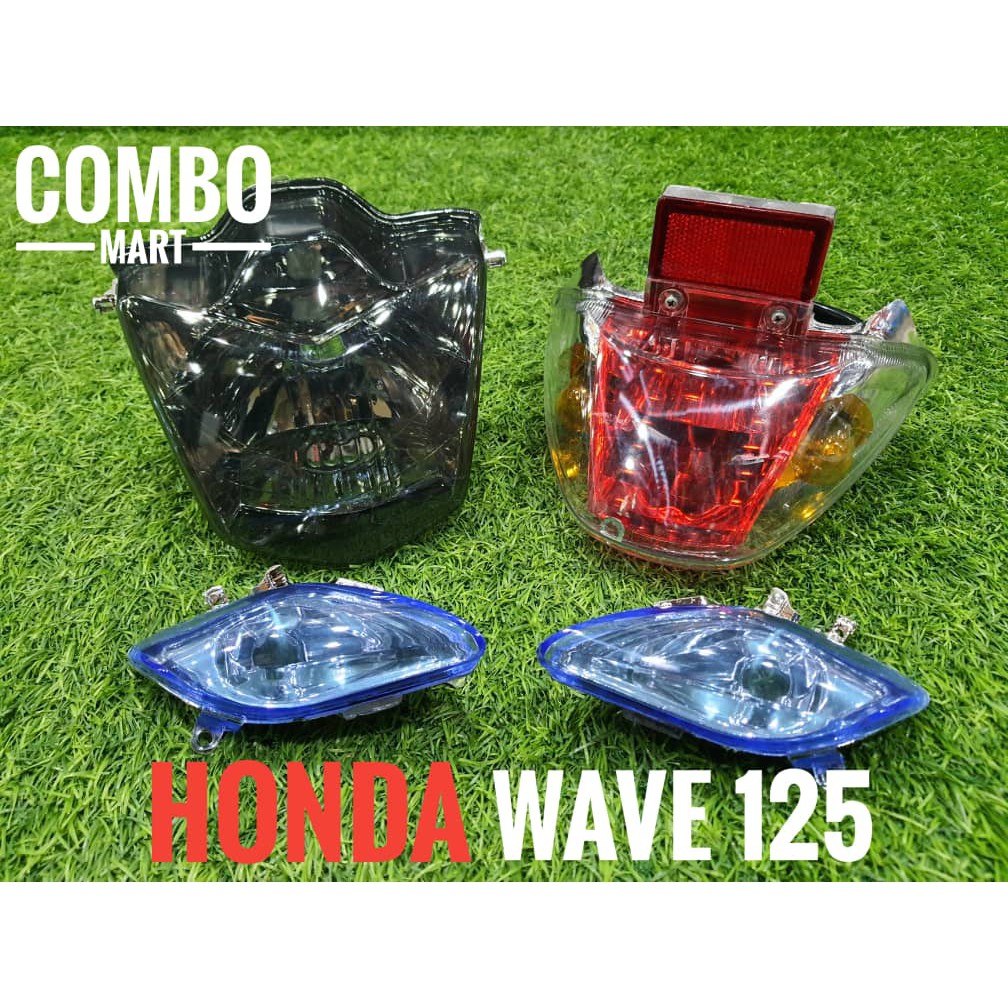 HONDA WAVE 125 /W125 COMBO SET LAMP ,HEAD LAMP ,FRONT SIGNAL ,TAIL LAMP ...