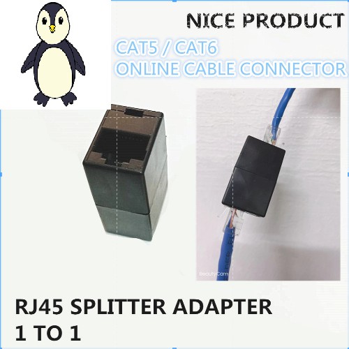 BIG - RJ45 Network Ethernet LAN Cable Connector Extender Adapter ...
